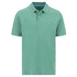 Poloshirt Fynch-Hatton, Damen, Gr. L, jade, Web, Obermaterial: 100% Baumwolle, unifarben, regular fit normal, ohne Ausschnitt, gerader Abschluss kontrastfarben, Shirts, mit Logo Stickerei