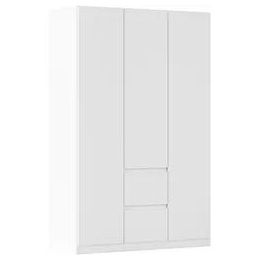 Dreht&uuml;renschrank Rauch "Schrank Garderobe MAINZ Breiten 91/136/181/226/271/315/360, H&ouml;he 210cm", alpinwei&szlig;, B:136cm H:210cm T:54cm, Holzwerkstoff, Schr&auml;nke, Dreht&uuml;renschrank, grifflose Front, Au&szlig;ent&uuml;ren mit Push-to-Open Funktion MADE IN GERMANY