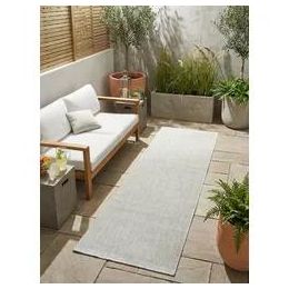 Teppich Bruno Banani "Venezia, auch als L&auml;ufer", grau, B:80cm H:4mm L:250cm, Kunstfaser, Teppiche, Teppich, In- und Outdoor geeignet, Sisal-Optik, Wetterfest & UV-best&auml;ndig
