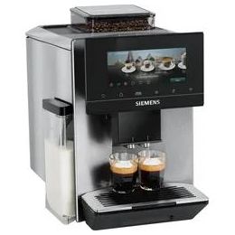 Siemens Kaffeevollautomat "TQ923E03", edelstahl, B:31,5cm H:39,2cm T:47cm, Kaffeevollautomaten, farbiges 6.8'' TFT-Display, individuelle Aromaeinstellung, Edelstahl, Kaffeevollautomat