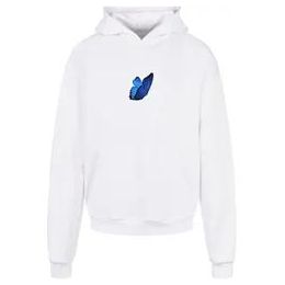 Sweatshirt "Upscale by Mister Tee Unisex Le Papillon Heavy Oversize Hoody", Herren, Gr. XXL, wei&szlig;, 100% Baumwolle, UPSCALE BY Mister Tee, bedruckt, Sweatshirts Sweatshirt