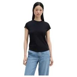 Marc O'Polo T-Shirt MARC O'POLO "aus Organic Cotton", Damen, Gr. S, deep night blau, Obermaterial: 100% Baumwolle, unifarben, regular fit, Rundhals, Shirts T-Shirt