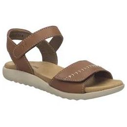 Sandale Josef Seibel "Juliet 03, cognac", Damen, Gr. 42, braun (cognac), Obermaterial: 100% Rindsleder Leather cow., Schuhe Sandale