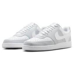 Sneaker Nike SPORTSWEAR "COURT VISION LO", Herren, Gr. 42, pure platinum, wei&szlig;, Synthetik, Schuhe Sneaker, Design auf den Spuren des Air Force 1