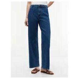 High-waist-Jeans Tommy Hilfiger "WIDE LEG RIAN HW ANKLE", Damen, Gr. 29, L&auml;nge 30, rian, Denim/Jeans, Obermaterial: 99% Baumwolle, 1% Elasthan, unifarben, l&auml;ssig geschnitten kn&ouml;chellang, Jeans High-Waist-Jeans, Baumwollmischung, l&auml;ssig geschnitten, High Waist