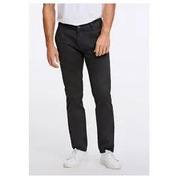 Chinos LINDBERGH "Chino Tapered Fit", Herren, Gr. 28, L&auml;nge 30, schwarz, Obermaterial: 97% Baumwolle, 3% Elasthan, unifarben, gerade, unten schmal, Hosen