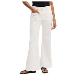 Marc O'Polo Schlagjeans MARC O'POLO "aus Left Hand Denim", Damen, Gr. 32, L&auml;nge 32, wei&szlig;, Obermaterial: 94% Baumwolle, 4% Polyester, 2% Elasthan, unifarben, ausgestellt lang, Jeans