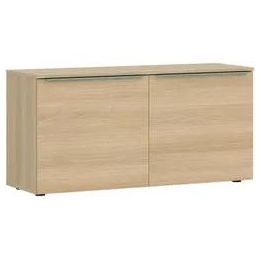 Kommode Tom Tailor HOME, light oak, B:110cm H:56cm T:42cm, Holzwerkstoff, Melamin, Spanplatte, Sideboards, Kommode, Sideboard mit 2 T&uuml;ren, Softclose,viel Stauraum mit Farbkick