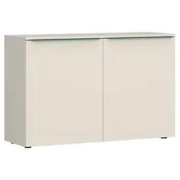 Kommode Tom Tailor HOME, light taupe, B:110cm H:74cm T:42cm, Holzwerkstoff, Melamin, Spanplatte, Sideboards, Kommode, Sideboard mit 2 T&uuml;ren, Softclose,viel Stauraum mit Farbkick