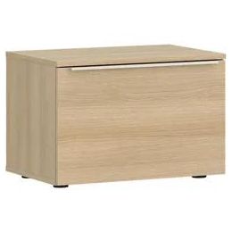 Nachtkommode Tom Tailor HOME "COLOR PUZZLE 1 Schublade mit farbigem Griff", light oak, B:55cm H:38cm T:42cm, Holzwerkstoff, Melamin, Spanplatte, Sideboards, Nachtkommode mit einer gro&szlig;en Schublade