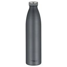 Isolierflasche THERMOCAF&Eacute; "TC BOTTLE, aus doppelwandigem Edelstahl, sp&uuml;lmaschinenfest", graphite grau mat, H:31,2cm, Edelstahl, Kunststoff, Silikon, Trinkflaschen, Isolierflasche, gummierter Drehverschluss, absolut dicht bei Kohlens&auml;ure