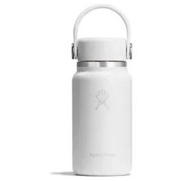 Thermoflasche Hydro Flask "Hydroflask 200 ML MICRO HYDRO", wei&szlig;, H:6,5cm, Edelstahl, Kunststoff, Trinkflaschen, Thermoflasche, Tempshield Doppelwand-Vakuumisolierung