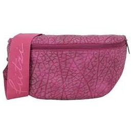 Schultertasche Fritzi aus Preussen "Ella Bum Bag Medium", Damen, Gr. B/H/T: 9cm x 12cm x 29cm, pink, Polyurethan (PU), unifarben, Taschen Schultertasche, mit Zweifarbeffekt