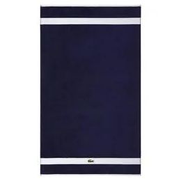Badetuch Lacoste "LCASUAL", marine, B:90cm L:150cm, Frottier, Obermaterial: 100% Baumwolle, Handt&uuml;cher, Badetuch, mit Label-Applikationen und Bord&uuml;re