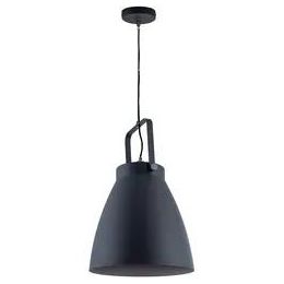 Paco Home Pendelleuchte "BOONE PD", grau (anthrazit), 1, &Oslash; 39cm H: 58cm, Leuchten, Stehleuchte Modern Wohnzimmer Industrial Scheinwerfer Design E27, Pendelleuchte