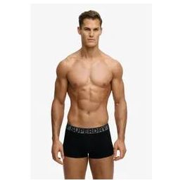 Boxershorts Superdry "TRUNK TRIPLE PACK", Herren, Gr. XXL, 3 Stk., schwarz, grau, Jersey, Obermaterial: 95% Baumwolle, 5% Elasthan, unifarben, k&ouml;rpernah, Unterhosen