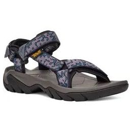 Sandale Teva "TERRA FI 5 UNIVERSAL WOMEN", Damen, Gr. 42, grau (magma grau ridge), Synthetik, Textil, Schuhe Sandale, mit Klettverschluss, atmungsaktiv, schnell trocknend