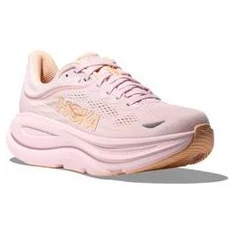 Laufschuh Hoka One One "BONDI 9", Damen, Gr. 39, lila cream, tangerine glow, Synthetik, Textil, Schuhe Laufschuh, f&uuml;r mehr D&auml;mpfung