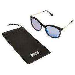 Sonnenbrille Urban Classics "Urban Classics Unisex Sunglasses October UC", Damen, schwarz, blau, Sonnenbrillen Sonnenbrille