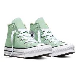 Sneaker Converse "CHUCK TAYLOR ALL STAR EVA LIFT CANVAS PLATFORM", M&auml;dchen, Gr. 31, thyme again, wei&szlig;, natural ivory, Textil, Schuhe Sneaker, f&uuml;r sportliche Aktivit&auml;ten und Alltag, sportlicher Stil