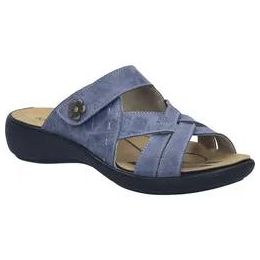 Sandale Josef Seibel "Ibiza 99, dunkelblau", Damen, Gr. 36, blau (dunkelblau), Obermaterial: 100% Rindsleder Leather cow., Schuhe Sandale