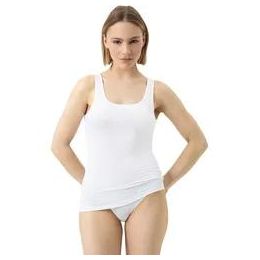 Tr&auml;gertop Mey "Modal Pure", Damen, Gr. XL, wei&szlig;, Single Jersey, Obermaterial: 94% Modal, 6% Elasthan, Basic h&uuml;ftbedeckend, Rundhals, Tops Tr&auml;gertop, ohne Seitenn&auml;hte, gl&auml;nzende Details, elastisch, Rundhalsausschnitt