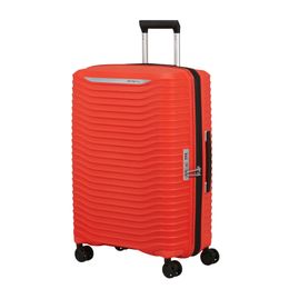 Hartschalen-Trolley Samsonite "UPSCAPE, verschiedene Gr&ouml;&szlig;en und Farben", Gr. B/H/T: 47cm x 68cm x 28cm 75 l, lava, Polypropylen, gestreift, Koffer, mit Volumenerweiterung, mit Tragegriff oben und seitlich