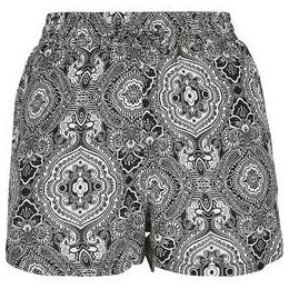 Stoffhose Urban Classics "Urban Classics Damen Ladies AOP Viscose Resort Shorts", Damen, Gr. S, US-Gr&ouml;&szlig;en, bandana, 100% Viskose, normal, Hosen Stoffhose