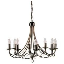 Searchlight Kronleuchter "Maypole 8Lt Pendant", antikmessing, 8, &Oslash; 60cm H: 50cm, 1 Stk., Leuchten, Kronleuchter
