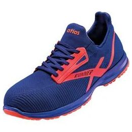 Sicherheitsschuh Atlas SCHUHE "Runner 45" Gr. 40, blau (neon blau), 40, Obermaterial: 100% Textilmaterial TEXMAT., Schuhe