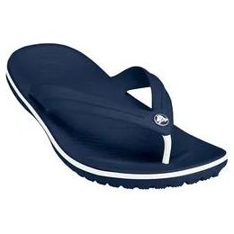 Clog Crocs "Crocband Flip", Damen, Gr. 46, blau (navy), Obermaterial: 50% Polyester PES. 50% Sonstiges Material (Ananasfaser) AM_PF ., Schuhe Clog