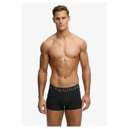Boxershorts Superdry "TRUNK TRIPLE PACK", Herren, Gr. XXL, 3 Stk., grau mix, Jersey, Obermaterial: 95% Baumwolle, 5% Elasthan, unifarben, k&ouml;rpernah, Unterhosen