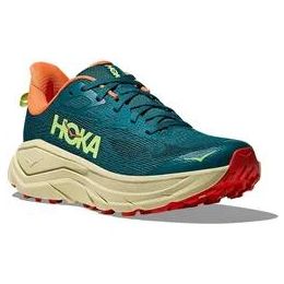 Trailrunningschuh Hoka One One "CHALLENGER 8", Damen, Gr. 37, tidal wave, pampas grass, Synthetik, Textil, Schuhe, Trail-Running