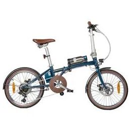 E-Bike MAXTRON "Smart 20, Klapprad" Gr. 33, blau, schwarz, Elektrofahrr&auml;der, 33cm, 20 Zoll (50,80cm), Kompakt und platzsparend f&uuml;r Alltag