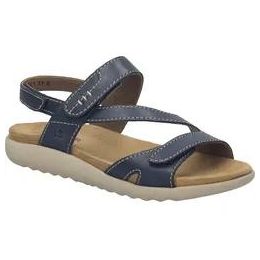 Sandale Josef Seibel "Juliet 01, indigo", Damen, Gr. 38, blau (indigo), Obermaterial: 100% Rindsleder Leather cow., Schuhe Sandale