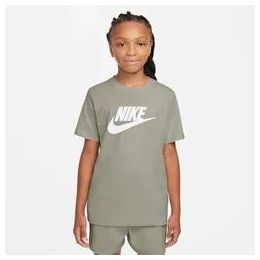 T-Shirt Nike SPORTSWEAR "K NSW TEE FUTURA HBR", Jungen, Gr. XL, spruce fog, angeraute Sweatware, Obermaterial: 100% Baumwolle, normal, Rundhals, angesetztes B&uuml;ndchen, Shirts T-Shirt, f&uuml;r Jugendliche, sportlicher Stil, Kurzarm, Rundhalsausschnitt