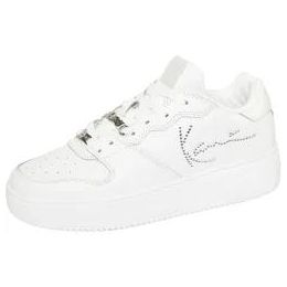 Sneaker Karl Kani "89 UP LOGO PRM", Damen, Gr. 39, wei&szlig;, Leder, Schuhe Sneaker