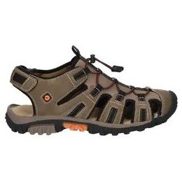 Sandale HI-TEC "Hi-Tec Sandalen Cove Sport", Herren, Gr. 41, Normalschaft, taupe, burnt orange, Synthetisches Obermaterial, Schuhe Sandale