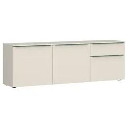 Sideboard Tom Tailor HOME, light taupe, B:165cm H:56cm T:42cm, Holzwerkstoff, Melamin, Spanplatte, Sideboards, Sideboard, Lowboard, Breite 165 cm,3 T&uuml;ren,1 Schublade, viel Stauraum