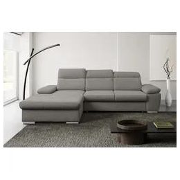 Ecksofa WERK2 "Palma modernes Schlafsofa mit Bettkasten, L-Form, B/T 282/185 cm", anthrazit, B:282cm H:88cm T:185cm, Sofas, Ecksofa