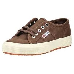 Sneaker Superga "Superga Sneaker Textil", Herren, Gr. 41, braun, wei&szlig;, Textil, Schuhe Sneaker