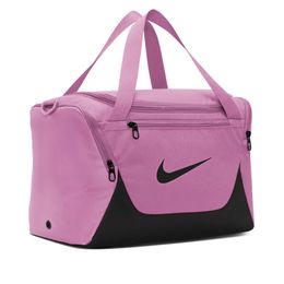 Sporttasche Nike "NK BRSLA XS DUFF - X", lt magenta, schwarz, schwarz, Obermaterial: 100% Polyester, Taschen Sporttasche, f&uuml;r Erwachsene, mit bel&uuml;ftetem Seitenfach, mit beschichtetem Boden