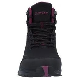 Wanderschuh HI-TEC "Hi-Tec Stiefel Jackdaw Mid Wp Frauen", Damen, Gr. 38, Normalschaft, schwarz, burgunderrot, Obermaterial: 56% Textil, 44% Synthetik Futter: 100% Textil Innensohle: 90% EVA/10% Textil Laufsohle: 100% Synthetik, Schuhe Wanderschuh