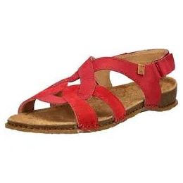 Riemchensandale El Naturalista "El Naturalista Sandalen Nubukleder", Damen, Gr. 42, rot, Nubukleder, Schuhe Riemchensandale