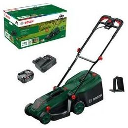Akkurasenm&auml;her Bosch HOME & GARDEN "ROTAK18V-34", gr&uuml;n, Rasenm&auml;her, Kraftvoller 3-in-1-M&auml;her f&uuml;r kleine bis mittelgro&szlig;e Rasenfl&auml;chen