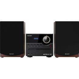 Sharp Audio-System "XL-B517D Mikro", braun, Heimkinosysteme