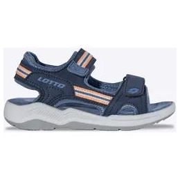 Sandale Lotto, M&auml;dchen, Gr. 29, navy, midblau, Synthetik, Schuhe Sandale, - mit Flexkerben f&uuml;r einen nat&uuml;rlichen Bewegungsablauf