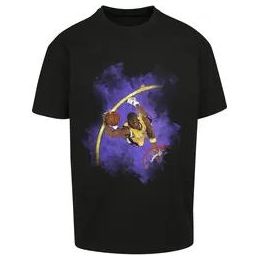 Mister Tee T-Shirt MISTERTEE "MisterTee Unisex Basketball Clouds 2.0 Oversize Tee", Damen, Gr. L, schwarz, 100% Baumwolle, bedruckt, oversize, Rundhals, Shirts T-Shirt