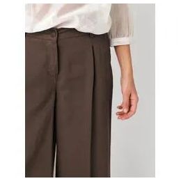 Culotte Toni, Damen, Gr. 42, N-Gr, coffee, Web, Obermaterial: 76% Baumwolle, 22% Polyamid, 2% Elasthan, unifarben, regular fit 7/8-L&auml;nge, Hosen Culotte, sommerlich, leichte Qualit&auml;t, Regular-Fit