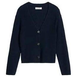 Marc O'Polo Sweatshirt MARC O'POLO "Strickjacke Cardigans Longsleeve 1er Pack", Damen, Gr. L, blau (dunkelblau), Obermaterial: 100% Baumwolle CO., Sweatshirts Sweatshirt